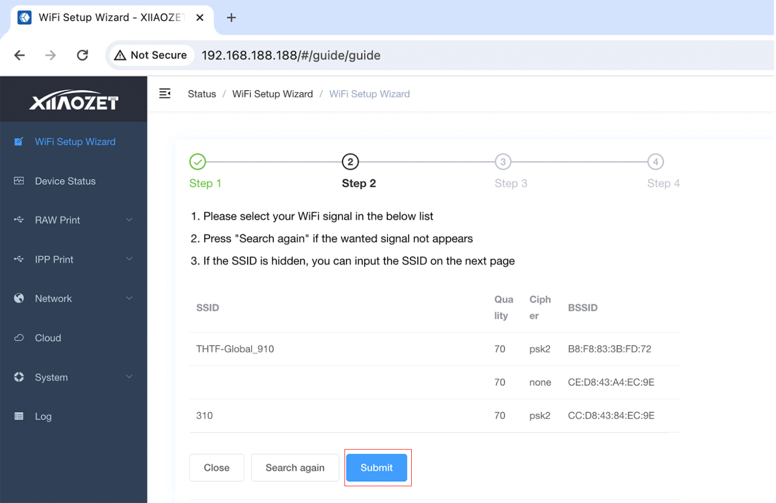 Step1 : How to Configure Print Server to Connect to the Local Network ...